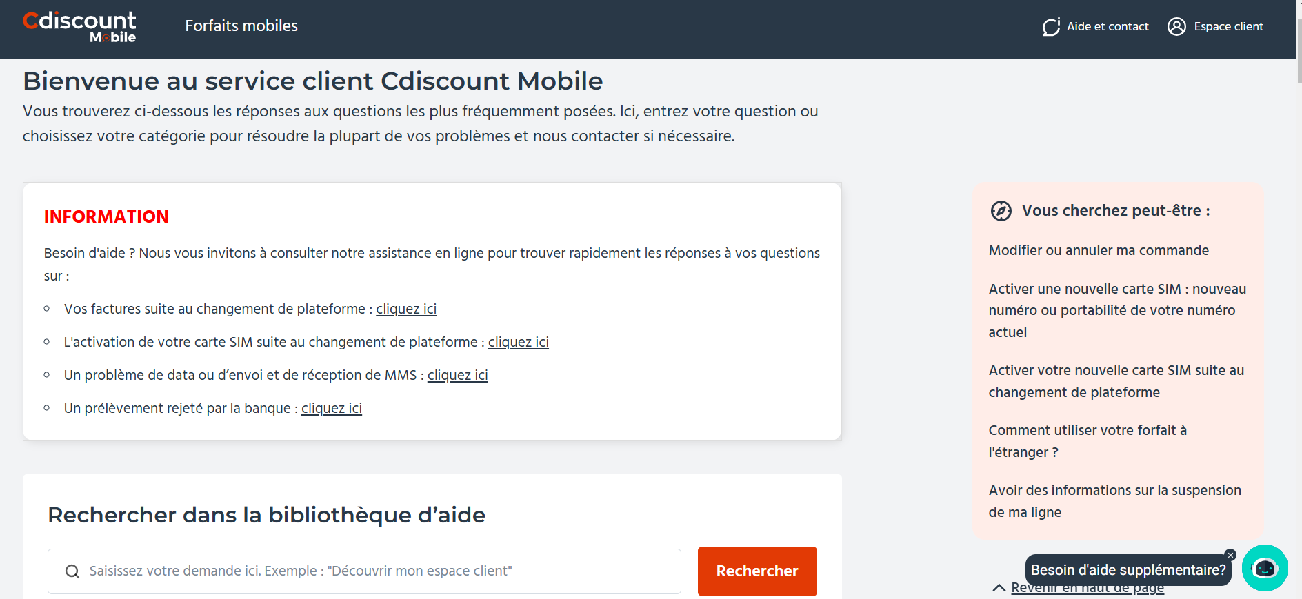 Comment contacter le Service client Cdiscount Mobile